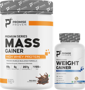 PROMISE PROVEN Premium Mass Gainer with High Protein, Digestive Enzyme ...