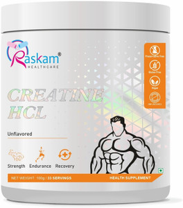 Raskam Pure HCL | GMP Certified & FDA Registered-33 Servings Creatine ...