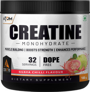 AS-IT-IS Nutrition ATOM Creatine Monohydrate 100g - 32 Servings |Guava ...