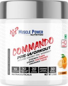 Muscle Power COMMANDO PRE-WORKOUT (INSTENSE ENERGY, PUMP LIKE SKIN ...