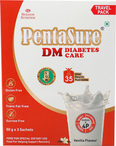 PentaSure DM Diabetic Care 3P Protein Powder Travel Pack(3 x 50g) Whey ...