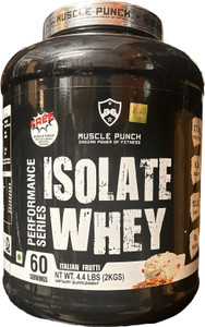 Muscle Punch Isolate Whey Italian Frutti Flavor 2kg Performance series ...