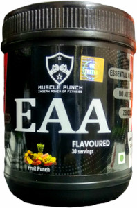 Muscle Punch EAA Essential Amino Acid Fruit Punch Flavor 240g Muscle ...
