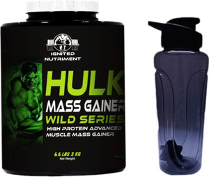 IGNITED NUTRIMENT Hulk Mass Gainer For Advance Muscles Mass Gain with ...