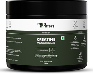 Man Matters Creatine Monohydrate for men 100g | Helps boost strength ...
