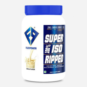FLEXPOWER SUPER 100% ISO RIPPED GOLD 1KG Whey Protein Price in India ...