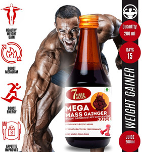 7Herbmaya Mega Mass Advance Mass Gainer for Muscles, weight Gain & Mass ...