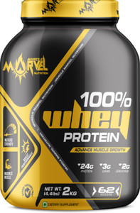 MUSCLE MARVEL NUTRITION 100% Whey Protein 2kg Coconut Flavor Advance ...