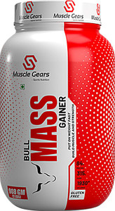 Muscle Gears Bull Mass Gainer 2lbs Chocolate Weight Gainers/Mass ...