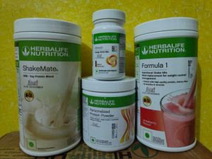 HERBALIFE F1 STRAWBERRY SHAKE & AFRESH ELAICHI PARTEIN & POWDER 200GM ...