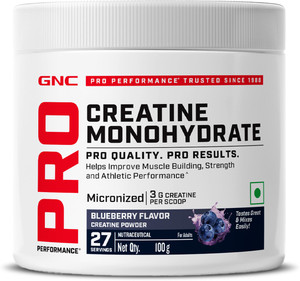 GNC Pro Performance Creatine Monohydrate (Blueberry, 100gms) Creatine ...