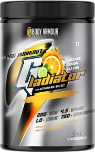 Bodyarmour Pre Work Out Gladiator With Vitamin B3|B5|B12| Strong Energy ...