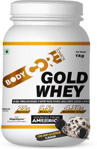 Body Core Science Gold Whey White-1Kg (Creamy & Cookie) Whey Protein ...