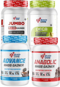 Muscle Power ANABOLIC MASS GAINER WITH MIX GAINER PACK OF 4 Weight ...