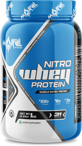 MUSCLE MARVEL NUTRITION Nitro Whey Protein 1kg Creamy Chocolate Muscle ...
