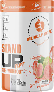 muscle ooze Pump Pre-Workout 210gm Guava Flavor 30 Serving Energy ...