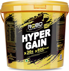 MUSCLE SIZE HYPER MASS GAINER 36g PROTEIN, 808 CALORIES (11lbs,5kg ...