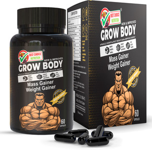 BEST CHOICE NUTRITION GROW BODY CAPSULE FOR WEIGHT GAIN, MUSCLE ...