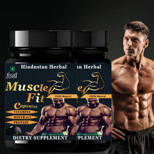 hindustan herbal Muscle Fit |Body Weight Gain Capsules | Mass Gainer ...