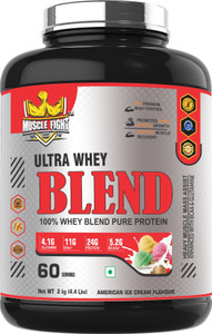 MUSCLEFIGHT | Ultra Whey Protein Blend - LEAN MUSCLE MASS ASSIST | 100% ...