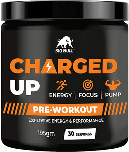 Big Bull Charged Up Pre-Workout Supplement Drink | Lean Muscles ...