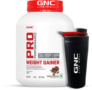 GNC Pro Performance Weight Gainer & Black Steel shaker Weight Gainers ...