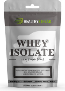 Healthy Streak 100% Raw Whey Protein Isolate Supplement Powder Advanced ...