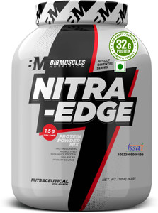BIGMUSCLES NUTRITION Nitra Edge Pure Isolate Whey Protein | 32g Protein ...