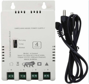 BALRAMA 4 Channel CCTV Camera SMPS Power Supply Adapter 12V 5A 60W AC ...