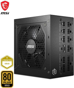 MSI MAG A850GL PCIE5 80 Plus Gold 850 Watts Computer PSU with 8 SATA ...