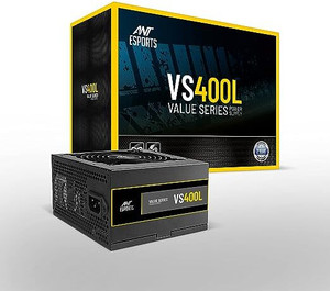 Ant Esports VS400L Non-Modular Continuous Power Gaming Power Supply/PSU ...
