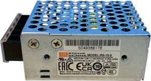 Mean Well power supply, RS-15-5, 15 watt, 5 valt, 3 AMP, panel mount 15 ...