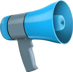 Ekavir 50 Watt Handled Megaphone Loud Speaker Trumpets Recording ...