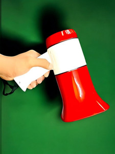 3BAAN A18Handheld Megaphone with LED Light USB & TF Card Support USB ...