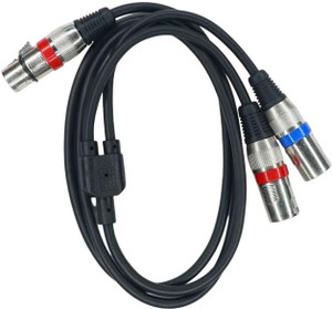 BALRAMA Y-Splitter 3 Pin XLR Female Jack to Dual Male XLR Plug Y ...