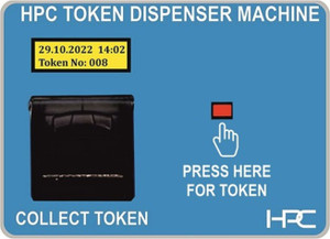 HPC Token Dispenser / Token Printer 1 Button Token Dispenser / Token ...