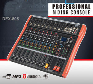 Amrit Audio 8 Channel Mixer Sound Mixing Console with Bluetooth,Usb,fx ...