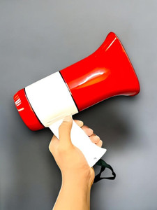 Sagaft A194Handheld Megaphone with LED Light USB & TF Card Support USB ...