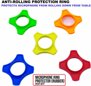 BALRAMA 5pc Big Size Mic Silicone Rubber Ring Anti-roll Microphone ...