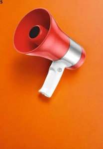 Bashaam A437 Mic 11 (HANDHELD RECHARGEABLE MEGAPHONE) with Recording ...