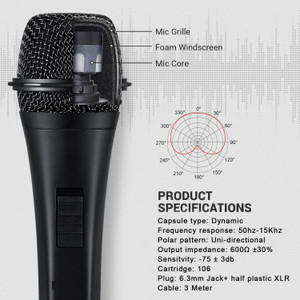 Buy Divinext Classic Style Dynamic Vocal Mic Karaoke Recording Mik ...