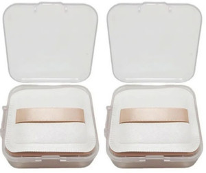 feelhigh 2 Soft Square Powder Puff + 2 Boxes, Reusable Makeup Setting ...