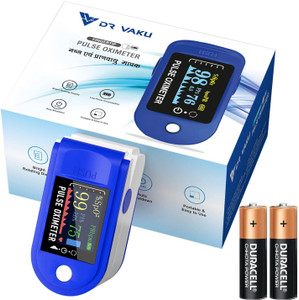 DR VAKU Blood Oxygen Saturation Monitor with LED Screen Fingertip Pulse ...
