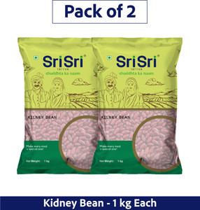 Sri Sri Tattva Red Rajma (Whole) (Kidney Beans 1kg Pack of 2) Price in ...