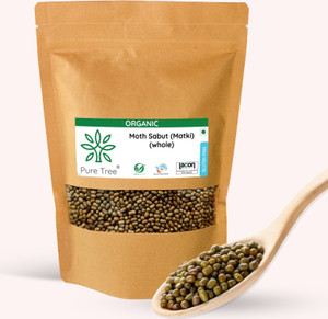 Pure Tree Organic Brown Mot Matki (Whole) (Mot Matki) Price in India ...