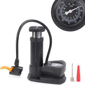 Strauss Mini Foot Air Pump | Foot Activated Floor Air Pump with Gauge ...