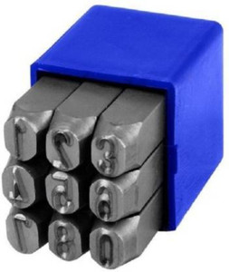 Flipkart.com | TOOLBUX Number Punch Set 6mm (1/4 inch) 0 TO 9 Number ...