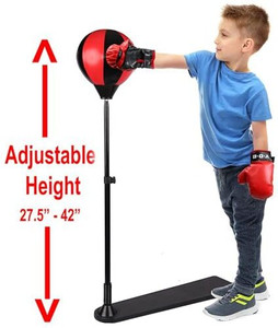 Hacer Boxing Ball Punching Gloves Set with Hand Pump Spring Relief ...