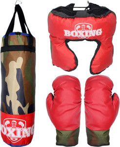 Ria Toys Boxing Kit Set 1 Punching Bag, 1 Head Guard, 2 Boxing Gloves ...