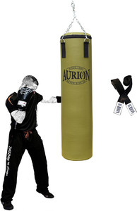 Aurion Filled Heavy Punch Bag 4 FEET Boxing Kickboxing Muay Thai Bag ...